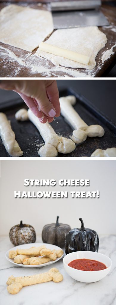 Halloween Recipe: String Cheese Bones and Blood - Modern Parents Messy Kids